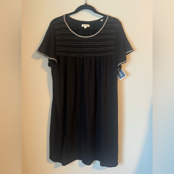 Max Studio | Dresses | Max Studio Black Mini Dress With Silver Accents ...